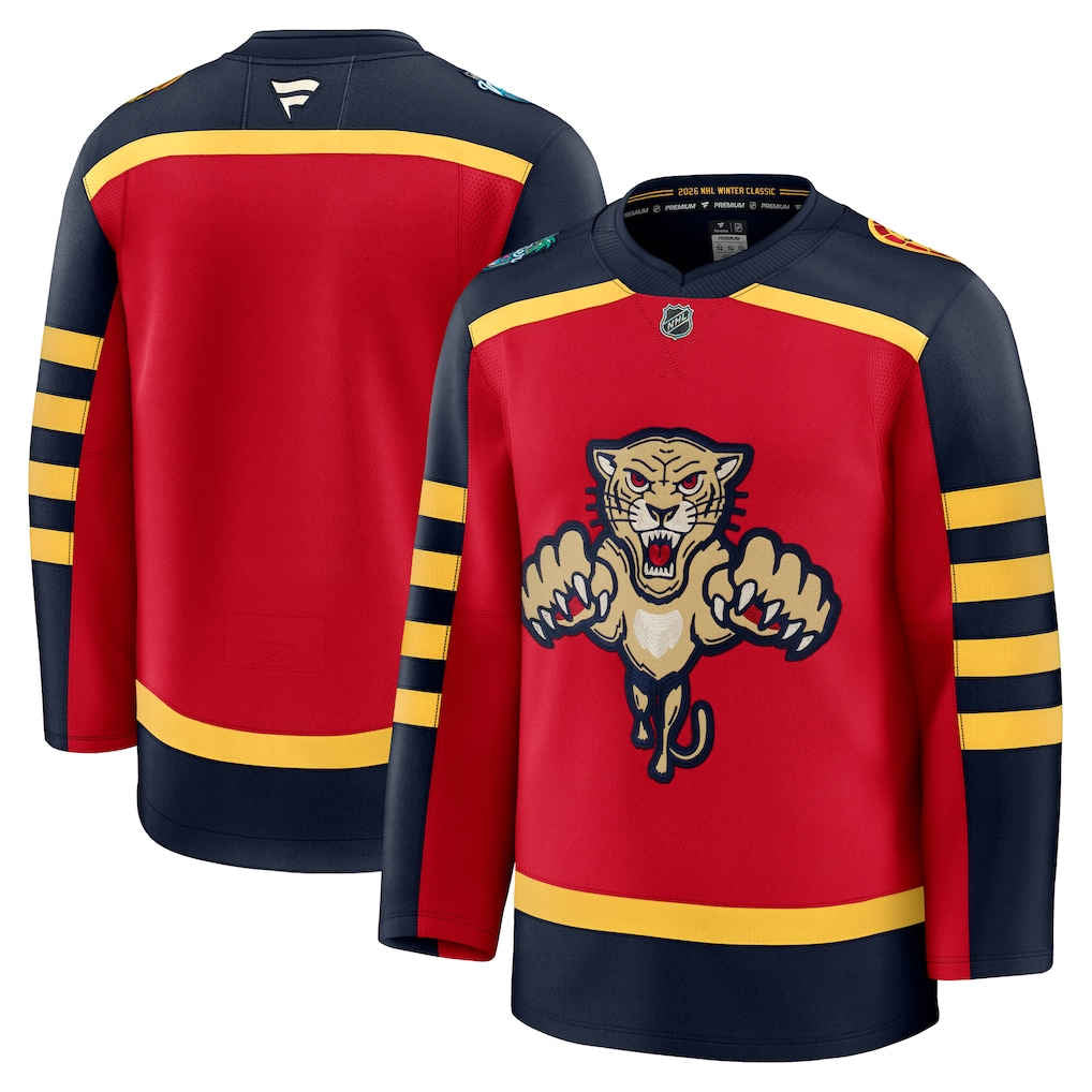Customized Florida Panthers Red 2026 NHL Winter Classic Premium Jersey ...