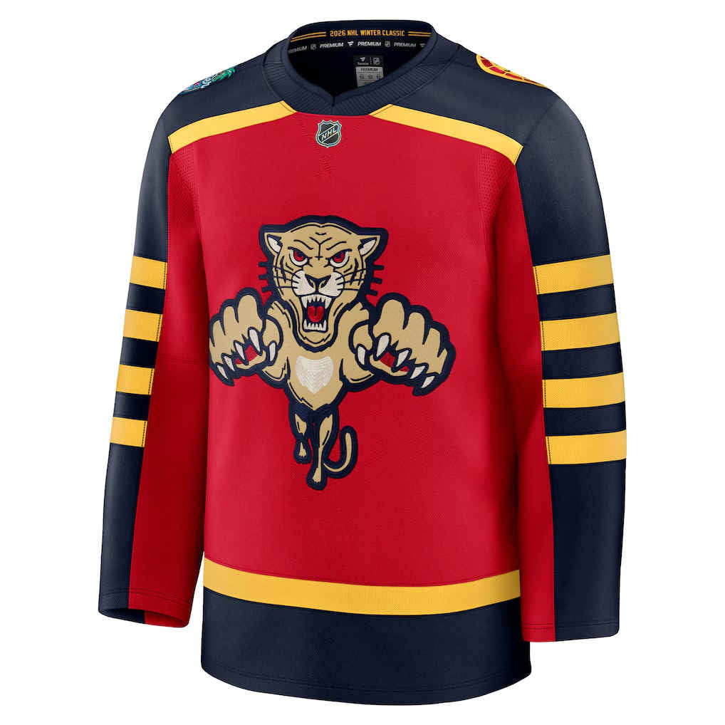Customized Florida Panthers Red 2026 NHL Winter Classic Premium Jersey ...